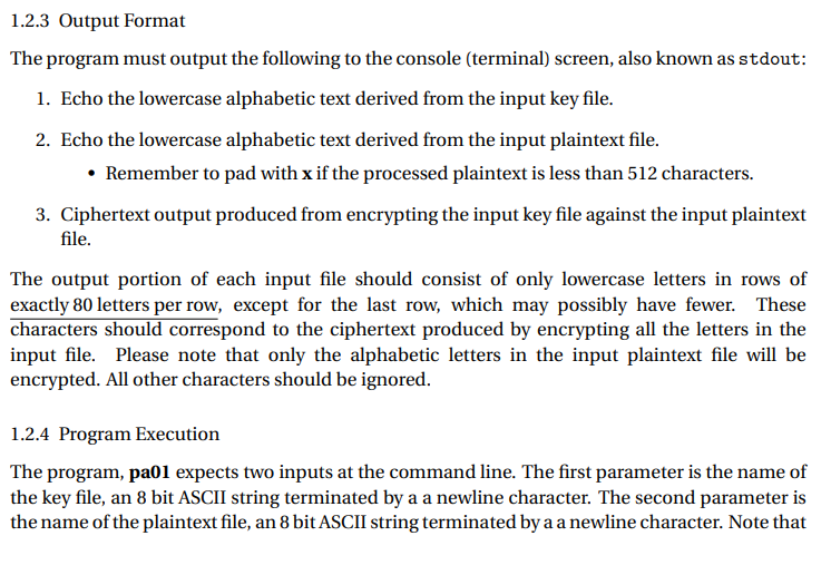 Solved 1 Vigènere Cipher In this assignment you'll write a | Chegg.com