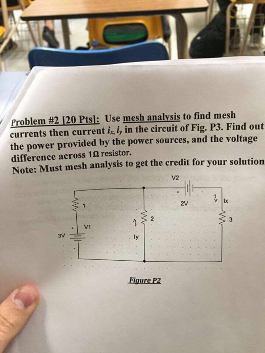Solved Use mesh analysis to find mesh currents then current | Chegg.com