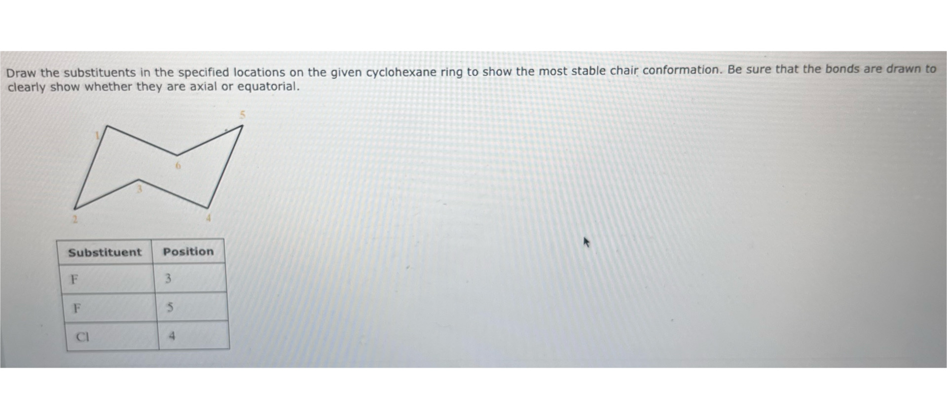 Solved Draw the substituents in the specified locations on | Chegg.com