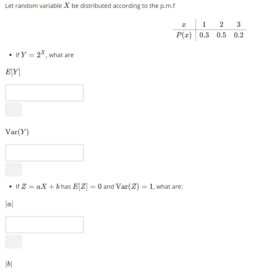 Solved Let random variable X be distributed according to the | Chegg.com
