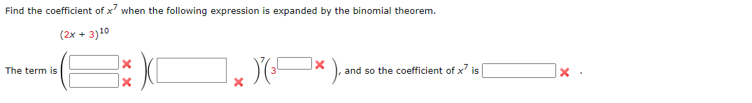 Solved Find the coefficient of x7 when the following | Chegg.com