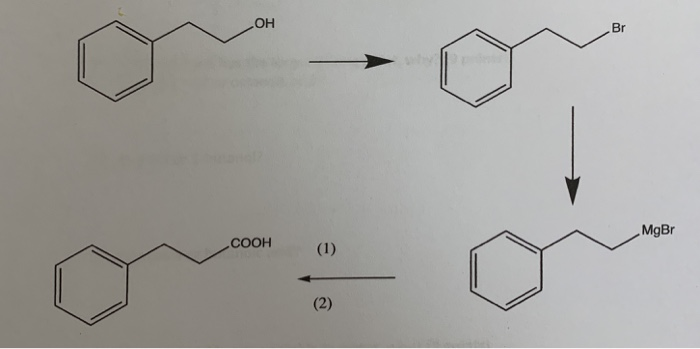 Solved Br OH MgBr COOH(1) | Chegg.com