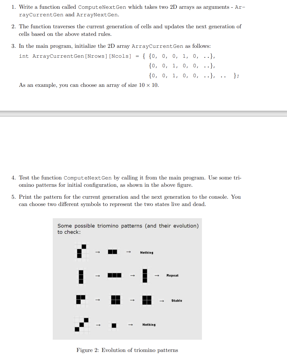 Solved The Game Of Life is played on an infinite | Chegg.com