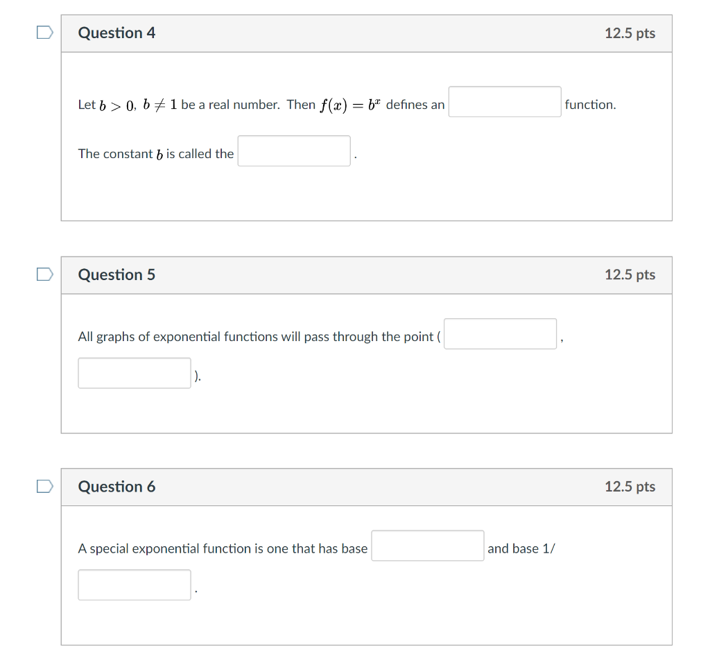 Solved d ?C Question 1 12.5 pts The formula for is A = P(1 + | Chegg.com