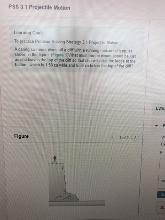 Solved PSS 3.1 Projectile Motion Learning Goal: To practice | Chegg.com