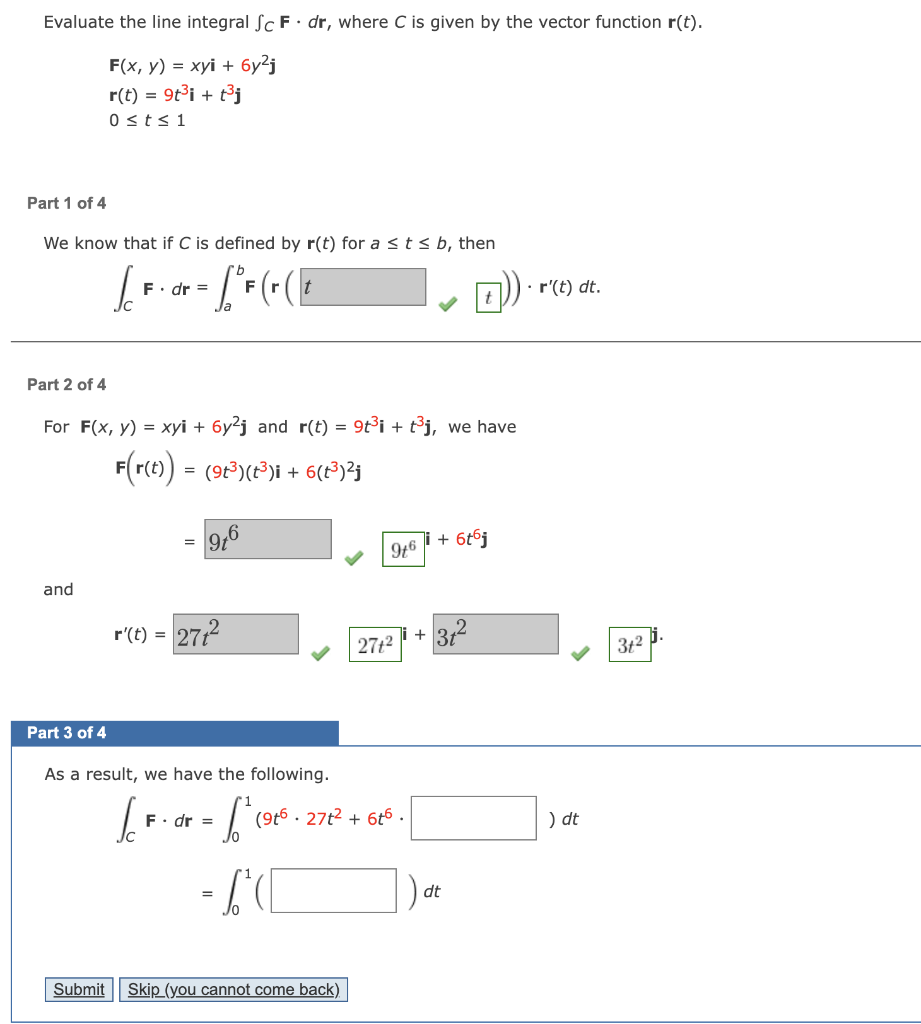 Solved Evaluate the line integral ScF.dr, where C is given | Chegg.com