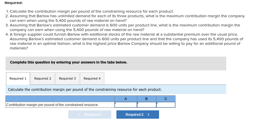 Solved Exercise 6-8 (Algo) Volume Trade-Off Decisions | Chegg.com Solved Exercise 6-8 (Algo) Volume Trade-Off Decisions | Chegg.com