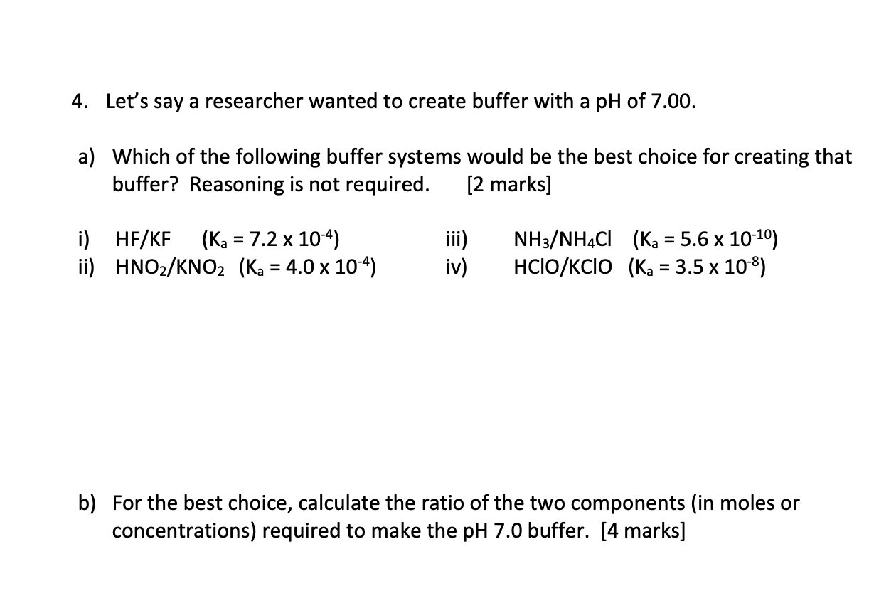 Solved 4. Let's say a researcher wanted to create buffer | Chegg.com
