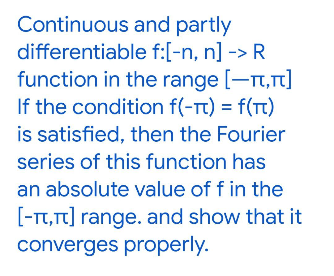 Solved Continuous and partly differentiable f:[-n, n] -> R | Chegg.com