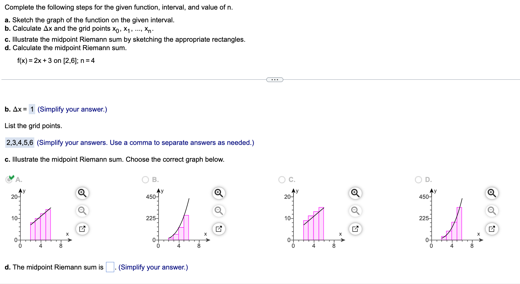 Solved Complete the following steps for the given function, | Chegg.com