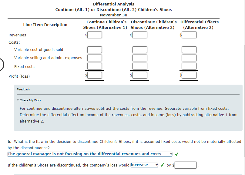 Solved Decision to Discontinue a Product On the basis of the | Chegg.com