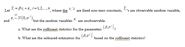 T Y -Bx+8,i=1,2,..., where the 's are fixed non-zero | Chegg.com
