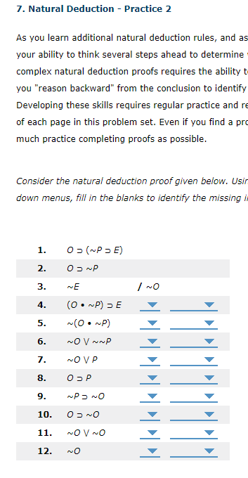 Solved 7. Natural Deduction - Practice 2 As you learn | Chegg.com