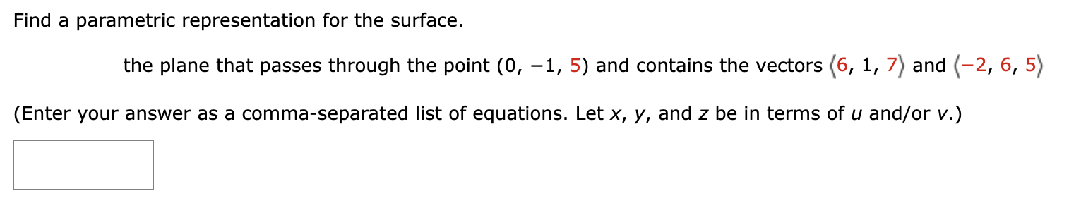 Solved Find a parametric representation for the surface. the | Chegg.com