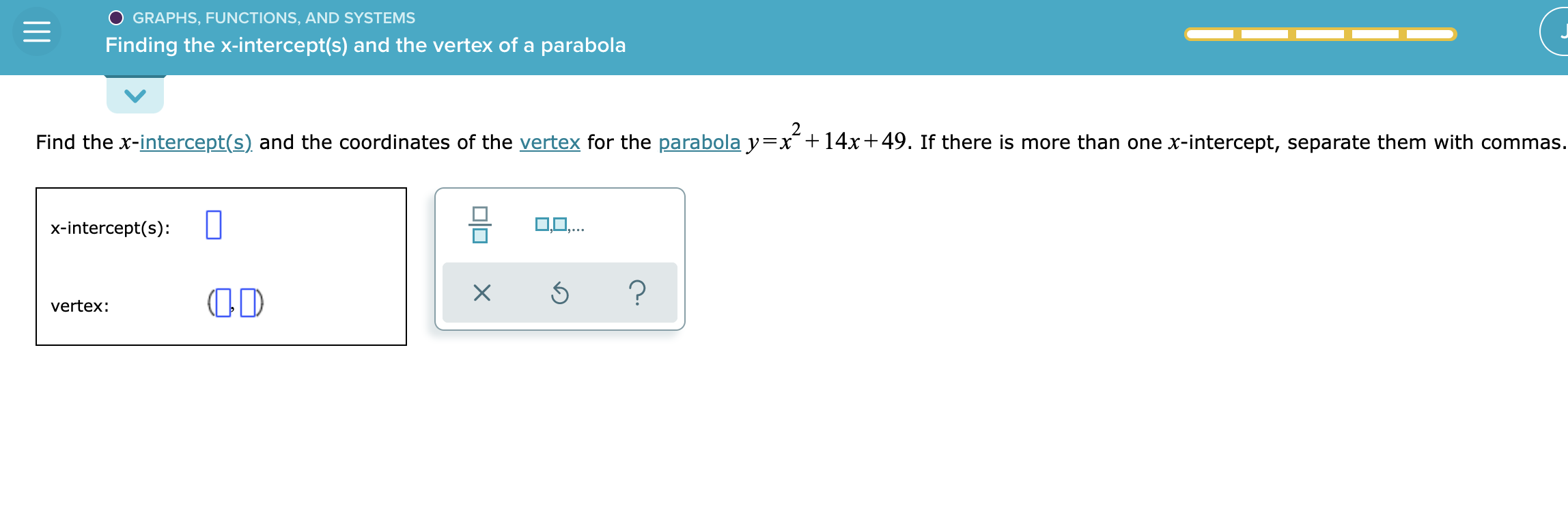 Solved GRAPHS, FUNCTIONS, AND SYSTEMS Finding the | Chegg.com