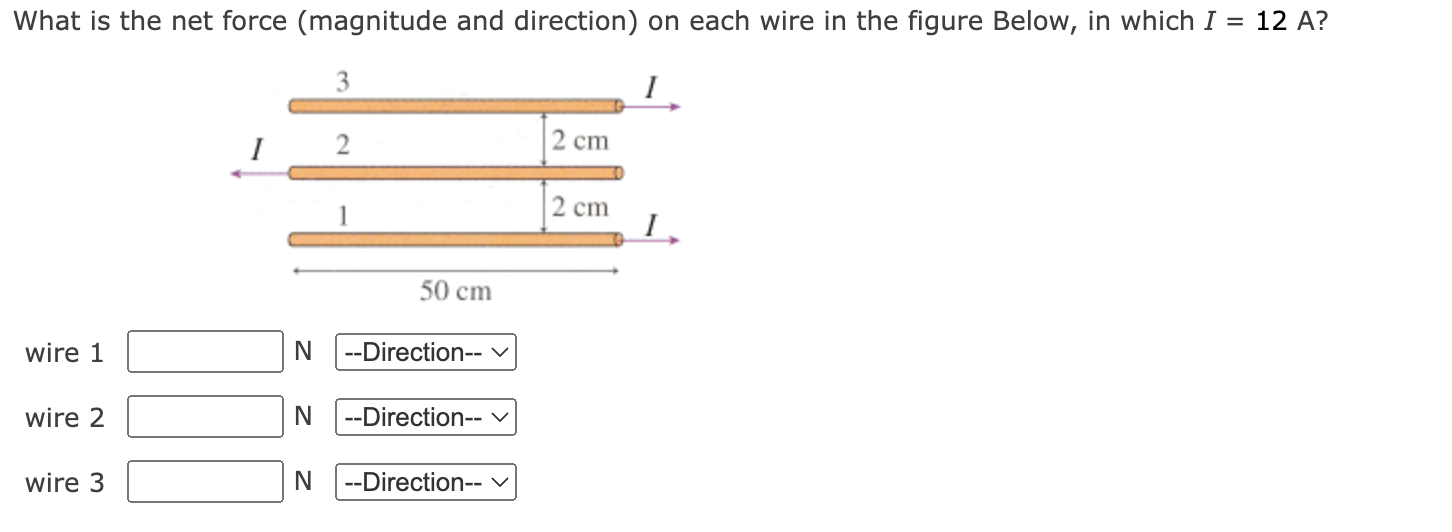 Solved What is the net force (magnitude and direction) on | Chegg.com