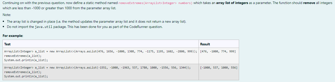 Solved 0. Note: - The array is changed in place (i.e. the | Chegg.com