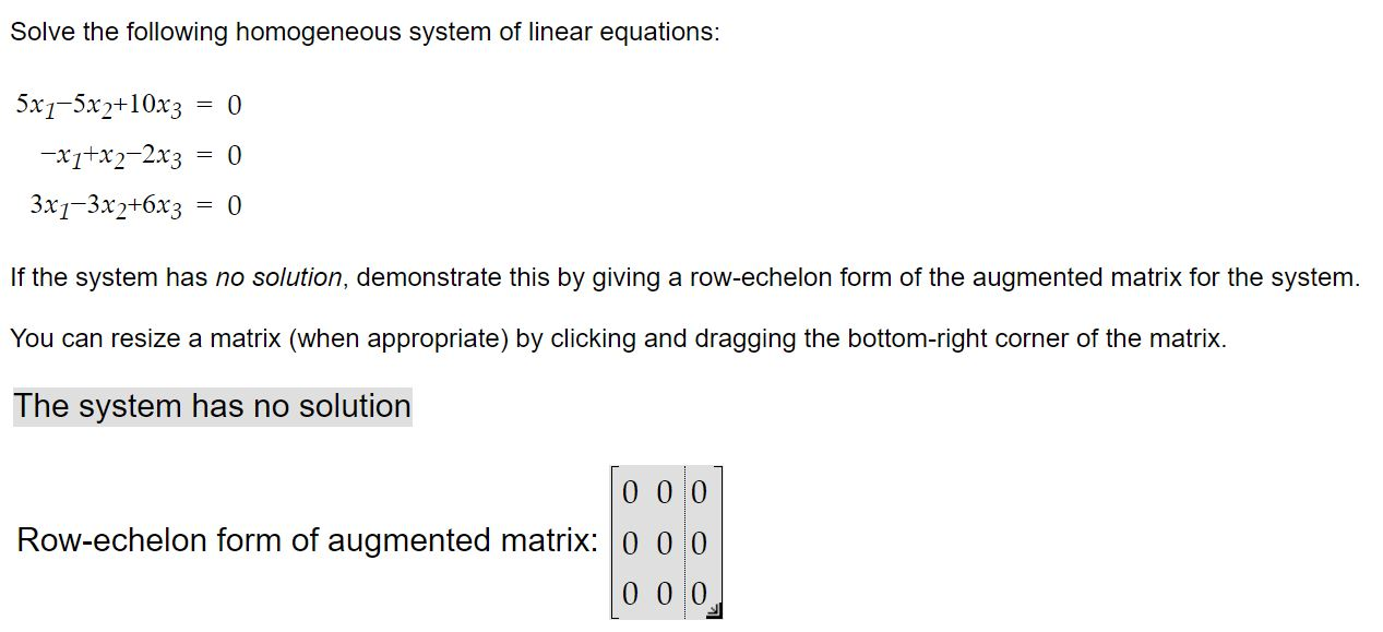 Solved For part 1, the options are: 1 unique solution, | Chegg.com
