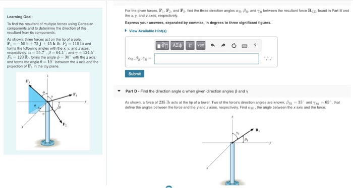 Solved Part A Resultant of adding F1 and F3 Learning Goal To | Chegg.com