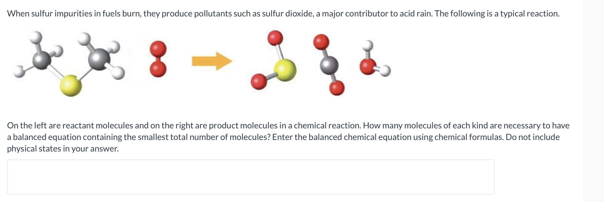 Solved On the left are reactant molecules and on the right | Chegg.com