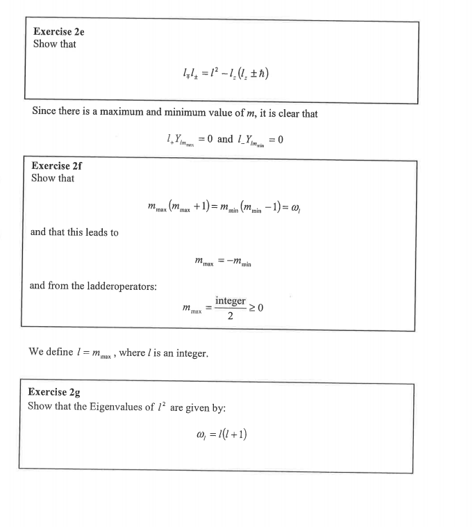 Solved 2. Ladderoperators and Eigenvalues Let us define two | Chegg.com