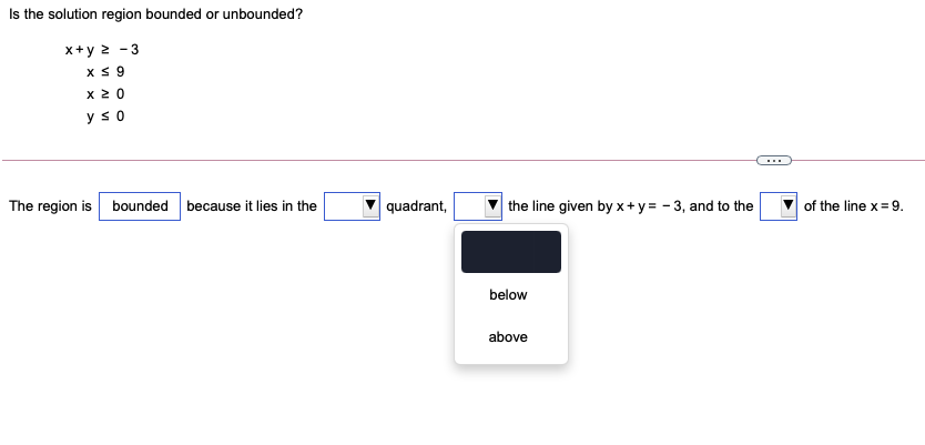 Solved Is the solution region bounded or unbounded? x+y 2 - | Chegg.com