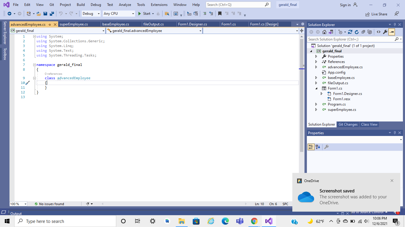 Solved C# Help: I am doing a personal project in Visual | Chegg.com