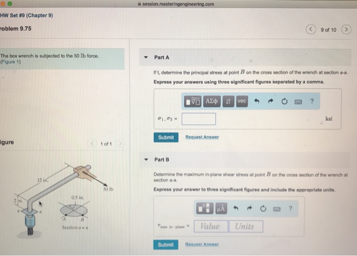 Solved session.masteri Set #9 (Chapter 9) roblem 9.75 9 of | Chegg.com