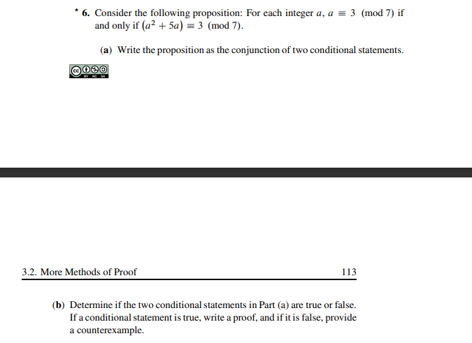Solved « 6. Consider the following proposition: For each | Chegg.com