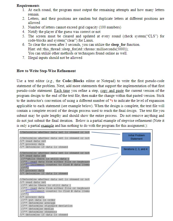 Background: Stepwise refinement is a low level design | Chegg.com