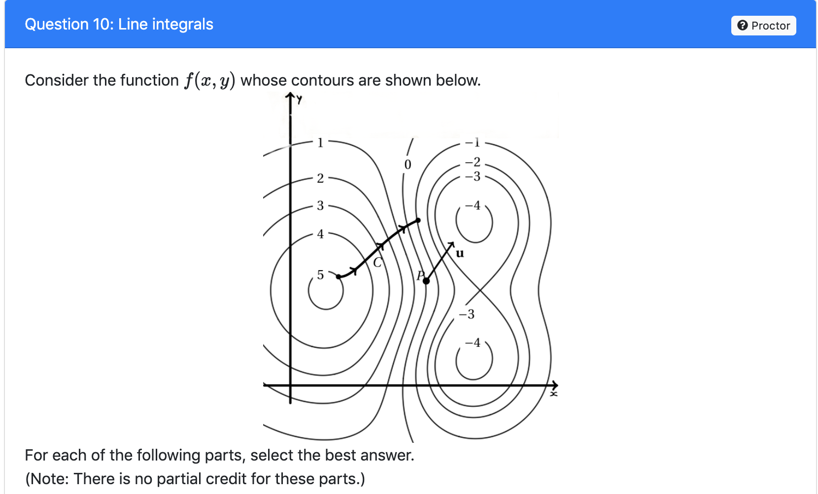 Solved Question 10: Line integrals Proctor Consider the | Chegg.com