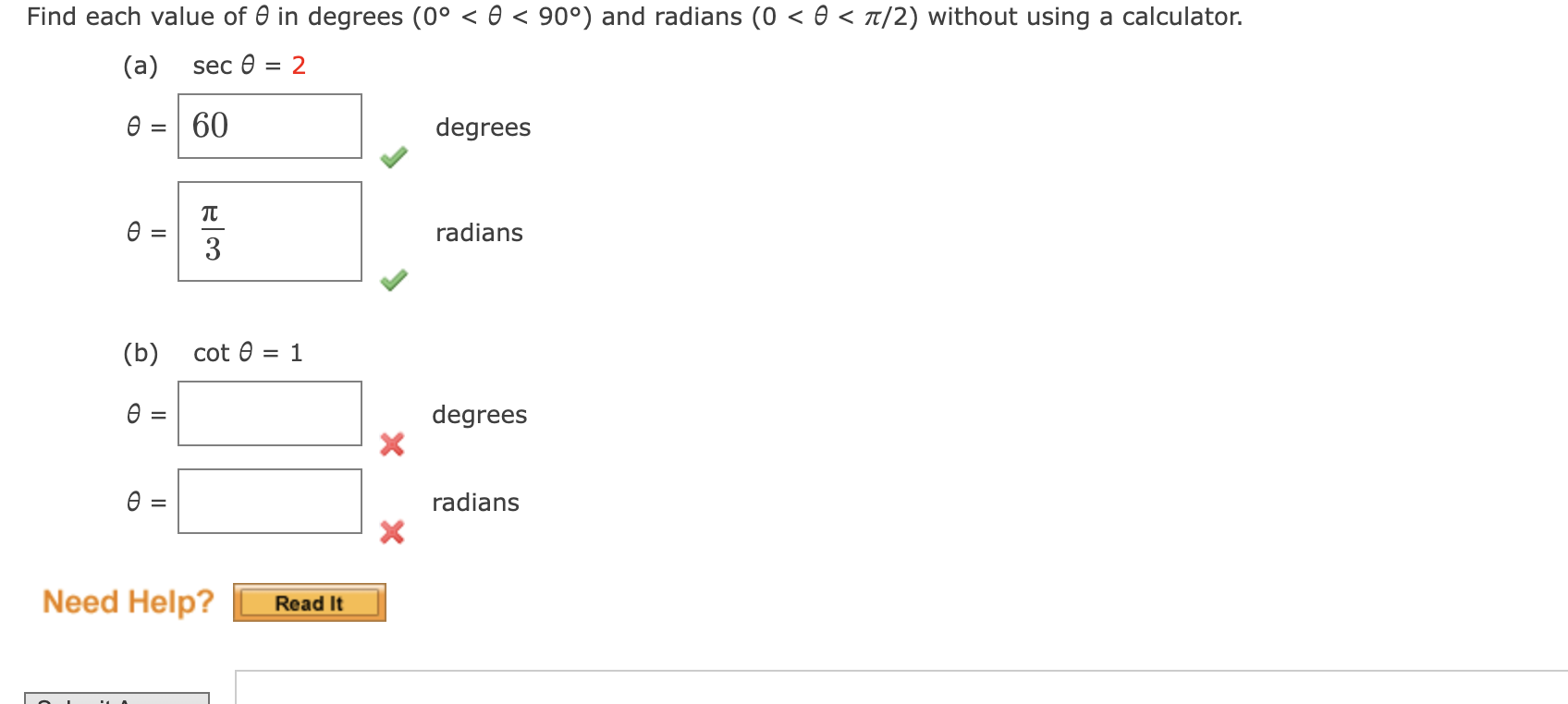 Solved Find each value of θ ﻿in degrees (0°