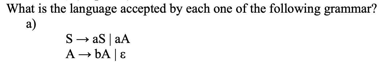 Solved What is the language accepted by each one of the | Chegg.com