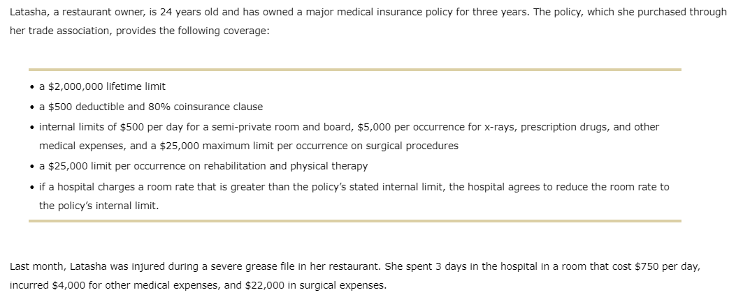Solved Besides possibly paying the premiums for a medical | Chegg.com