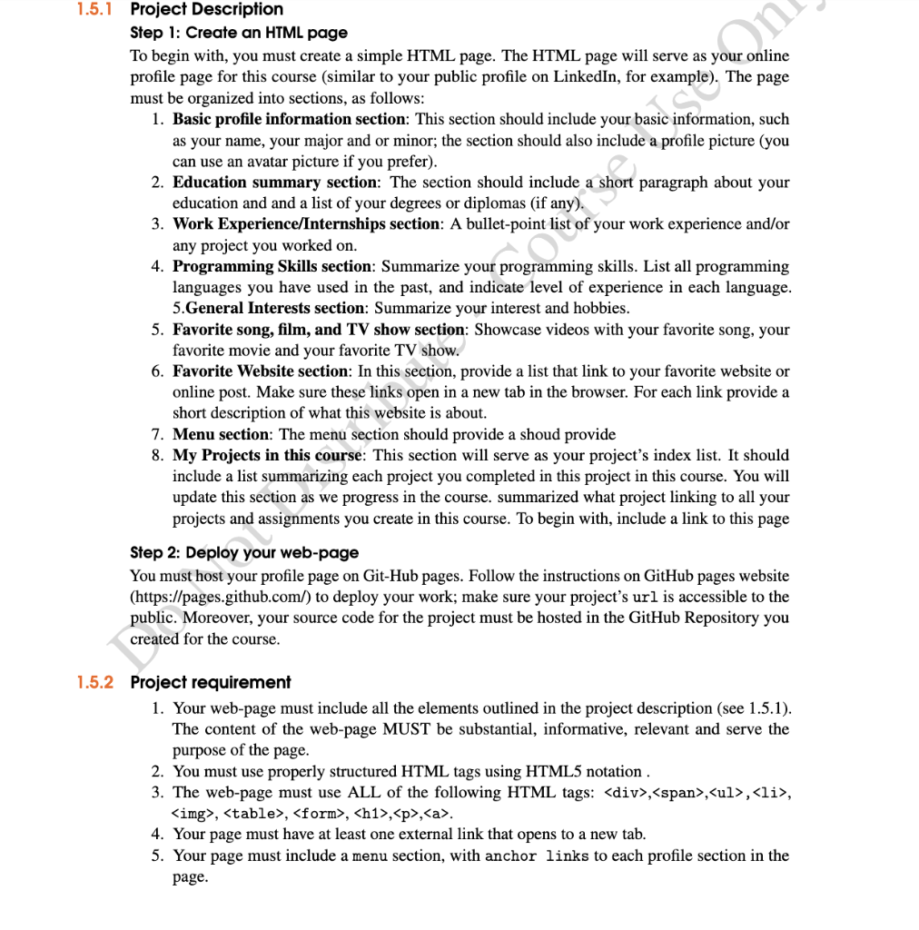 Create an html page. I just need the hml code for | Chegg.com