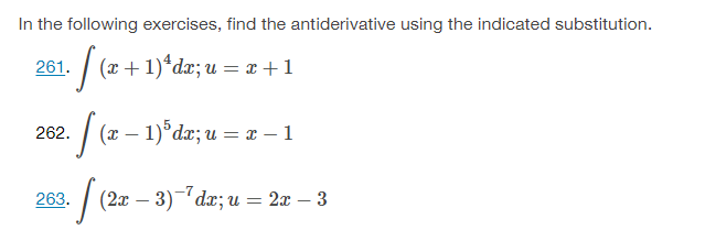 Solved In the following exercises, find the antiderivative | Chegg.com