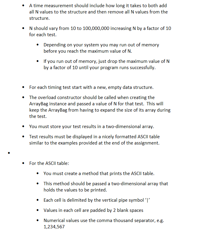 Solved Use the given codes below ArrayBag,LinkedBag,Bag and | Chegg.com