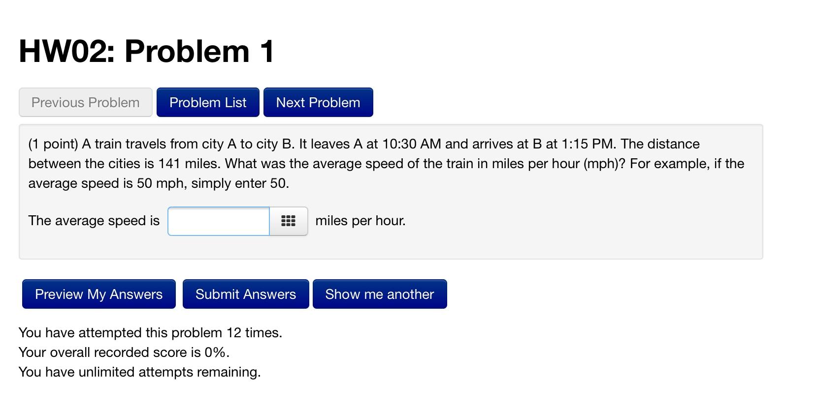 Solved HW02: Problem 1 Previous Problem Problem List Next | Chegg.com