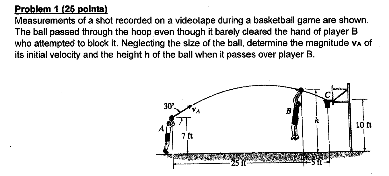 Solved Problem 1.(25 points) Measurements of a shot recorded | Chegg.com