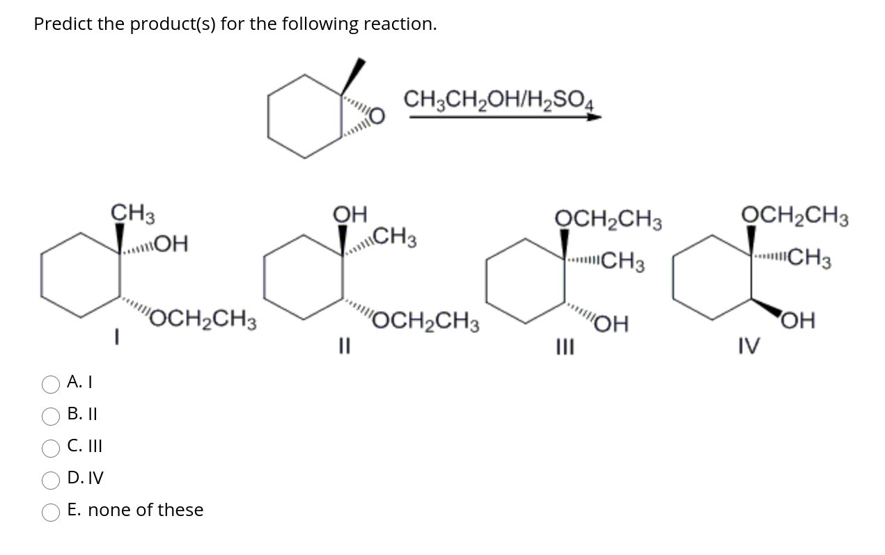 Solved Predict the product(s) for the following reaction. so | Chegg.com