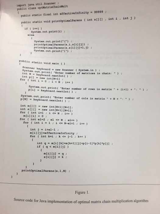 Solved Please assist me with this Optimal chain matrix | Chegg.com
