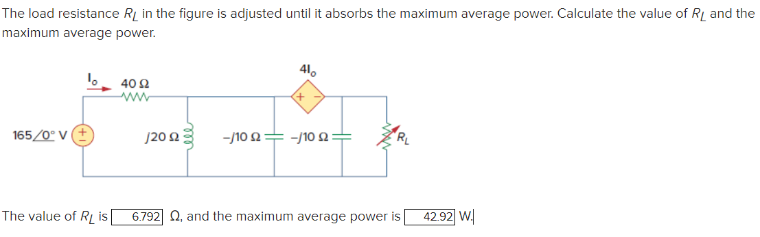 Solved The load resistance RL in the figure is adjusted | Chegg.com