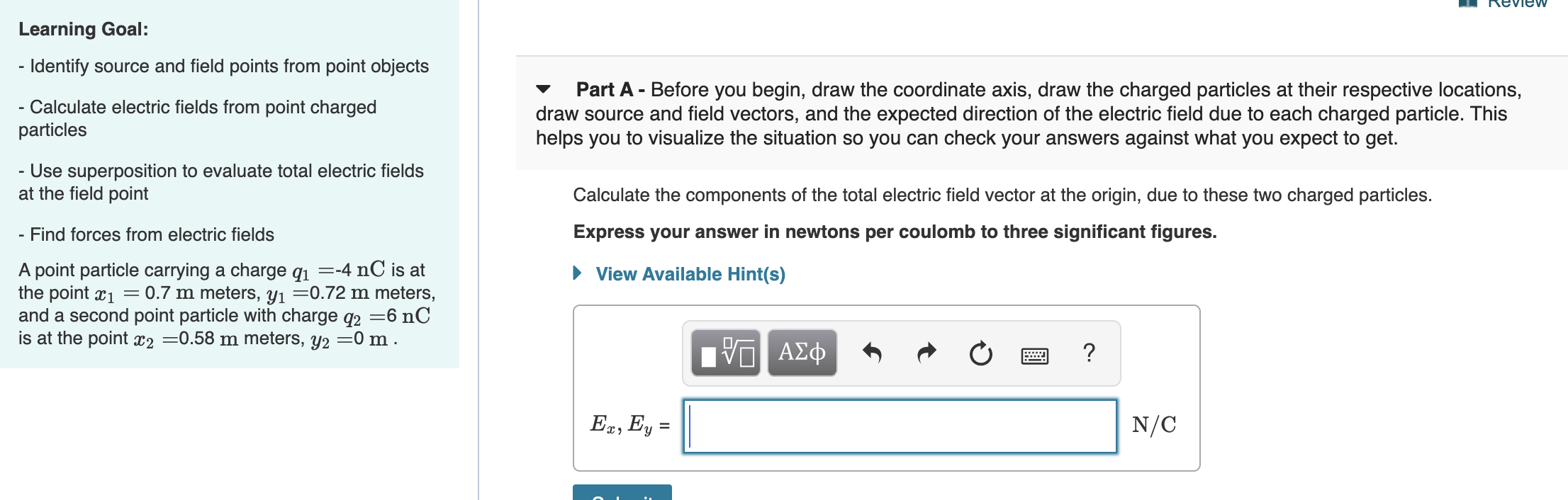 Solved Review Learning Goal: - Identify source and field | Chegg.com