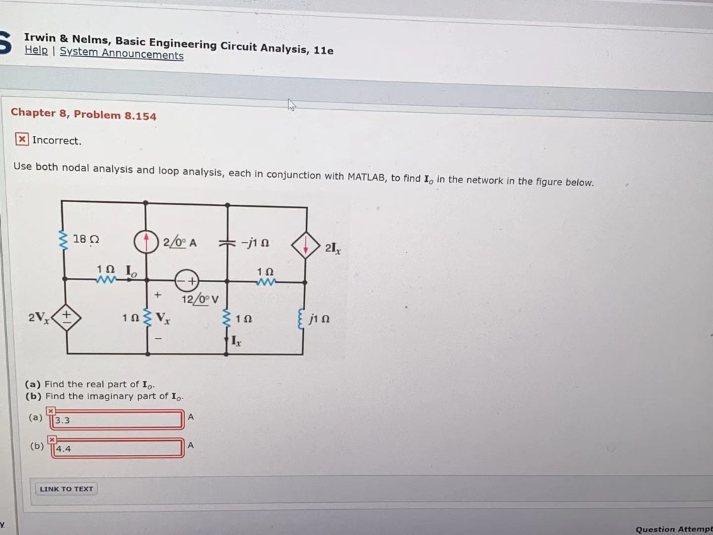 Solved Irwin & Nelms, Basic Engineering Circuit Analysis, | Chegg.com