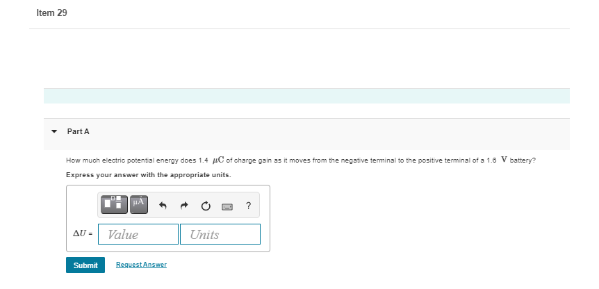 Solved Item 29 Part A from the terminal to the positive | Chegg.com
