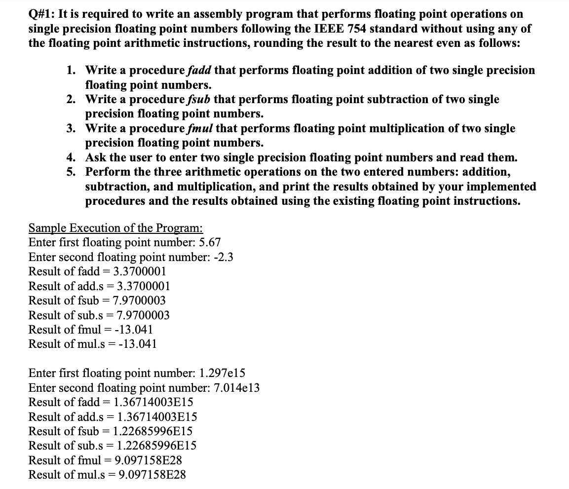 Solved Write A Mips Assembly Language Code And Follow 9211