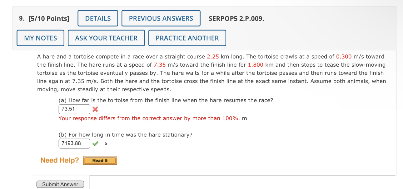 Solved A hare and a tortoise compete in a race over a | Chegg.com
