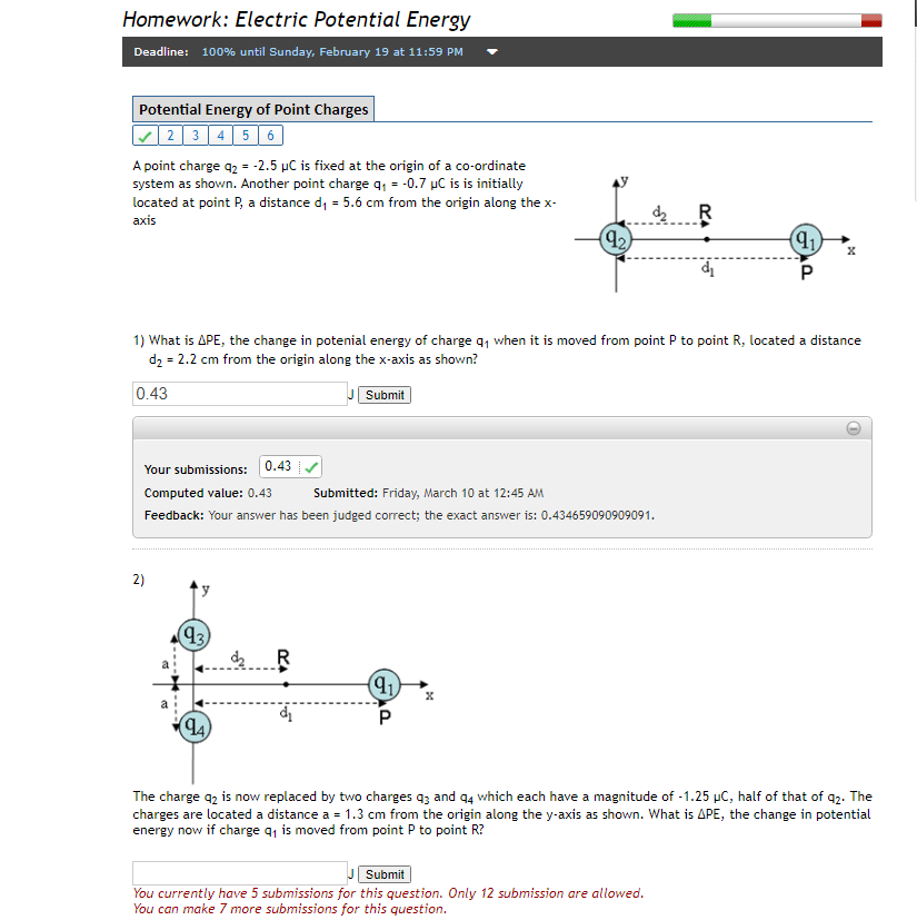 Solved A point charge q2=−2.5μC is fixed at the origin of a | Chegg.com