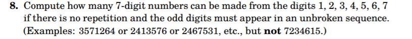 Solved 8. Compute how many 7-digit numbers can be made from | Chegg.com