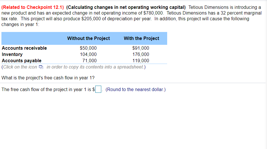 Solved (Related to Checkpoint 12.1) (Calculating changes in | Chegg.com